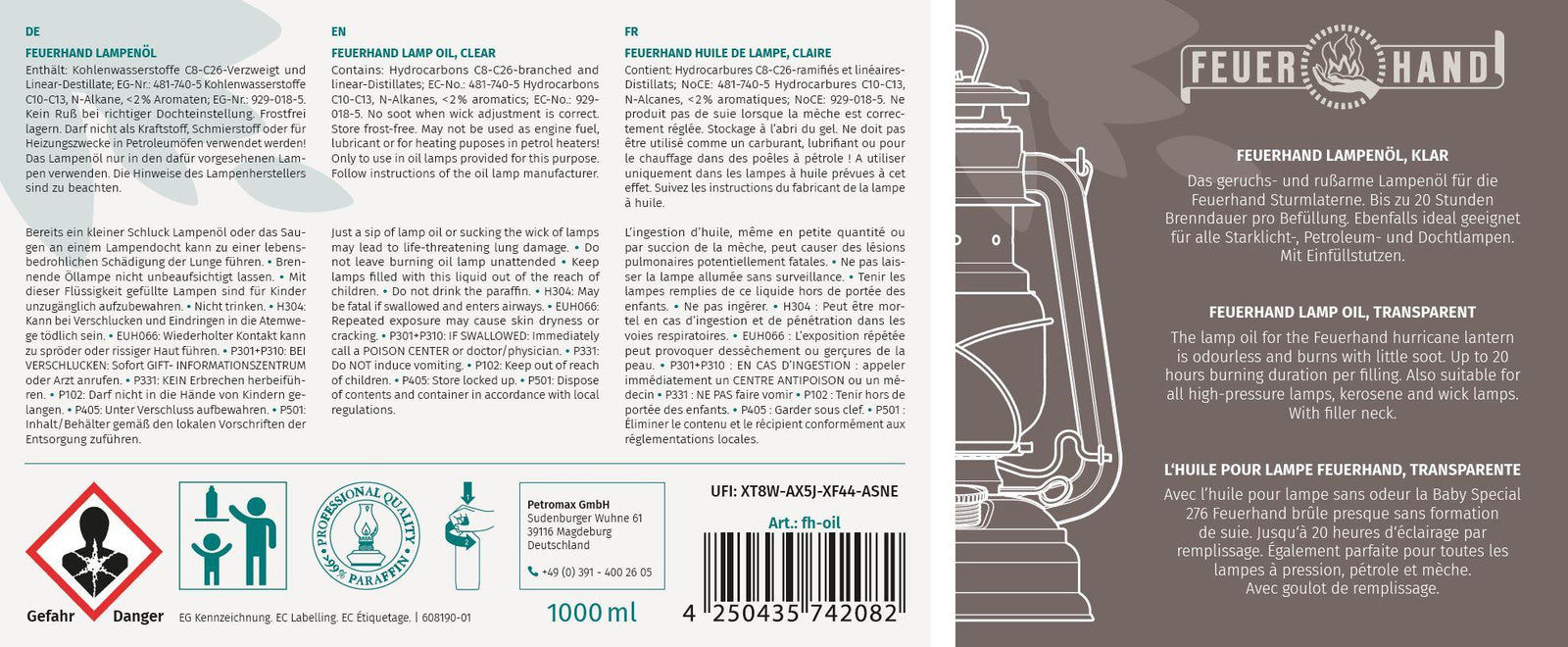 Feuerhand Lamp Oil | Feuerhand